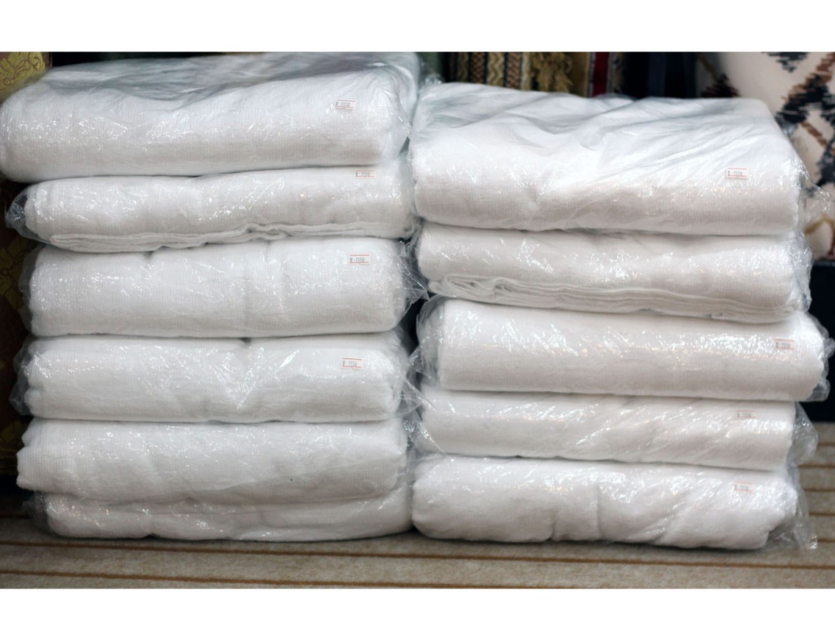 White ehraam in pure towel cotton – KHWAABGAH – The Art of Living